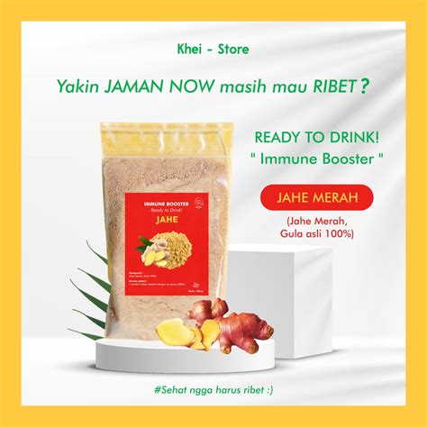 Jual JAHE MERAH BUBUK JAHE MERAH GULA ASLI Minuman Herbal Obat Corona Immune Booster
