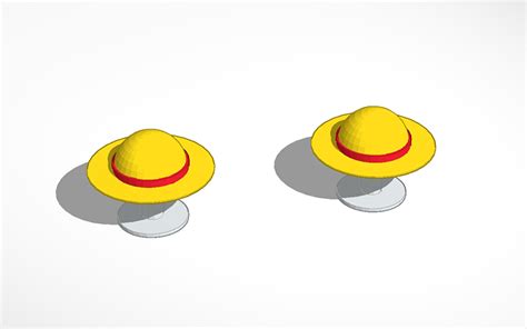 3d Design Luffy Cufflinks Tinkercad