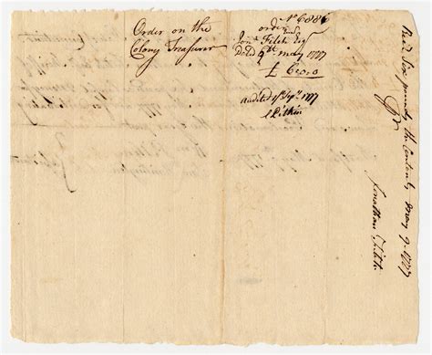 Lot Declaration Signer Samuel Huntington War Dated Ds
