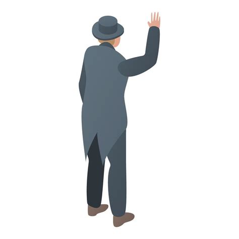 Gentleman Icon Isometric Style 15913432 Vector Art At Vecteezy