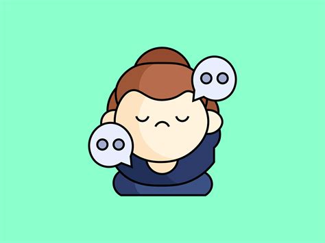 Kawaii Emotion Pensive Icon Graphic By Naskaaset · Creative Fabrica