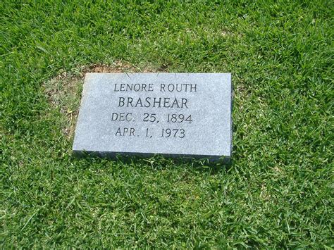 Lenora Ruth Routh Brashear 1894 1973 Memorial Find A Grave
