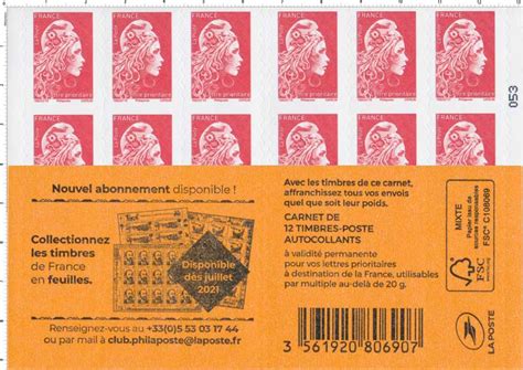 Timbre 2021 Collectionnez Les Timbres De France En Feuilles Wikitimbres