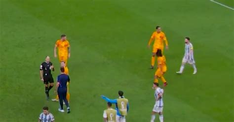 Se Revelaron Las Imágenes De La Acalorada Discusión Entre Messi Y Wout Weghorst Que Desencadenó