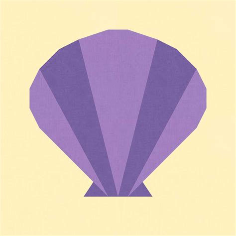 Seashell Fpp Quilt Block Pattern Pdf Instant Download Penny Spool