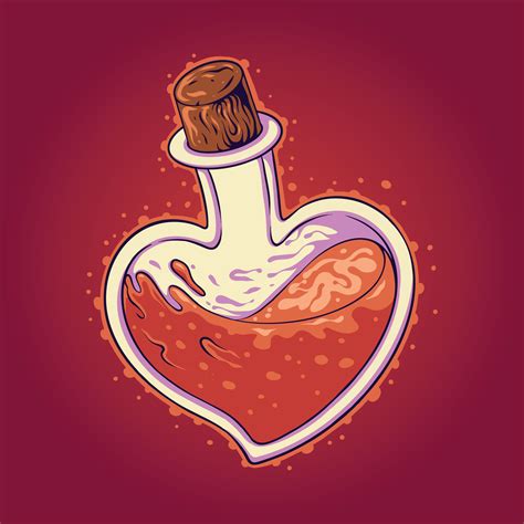 Love Poison Cartoon Illustration 46968239 Vector Art At Vecteezy