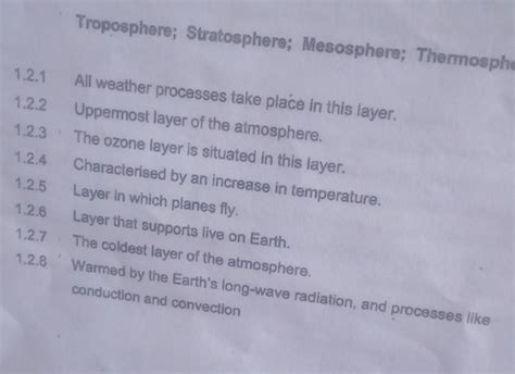 Troposphere Stratosphere Mesosphere Thermosphe121 All Weather Proce