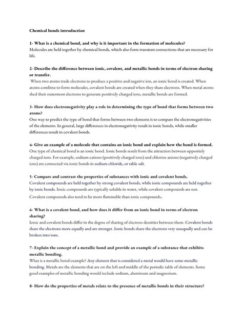 Lab Pdf Chemical Bond Ionic Bonding