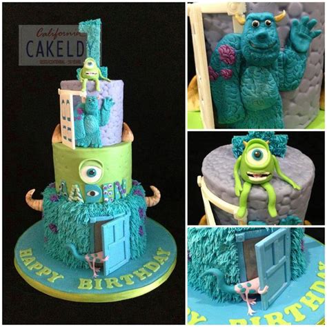 Birthday Cake ♡ Monster Inc Cakes 1st Birthday Cakes Monster
