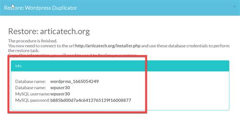 restoring a wordpress duplicator backup container artica wiki