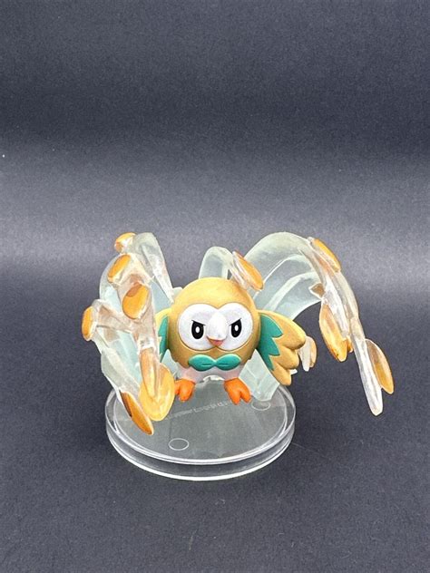 Pokemon Gallery Center Rowlet Leafage Figure Collectible Set Of 2 For