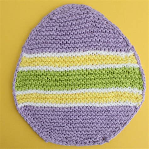 Easy Easter Egg Dishcloth Knitting Pattern Artofit