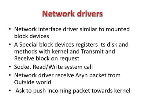 Ppt Network Device Drivers Powerpoint Presentation Free Download