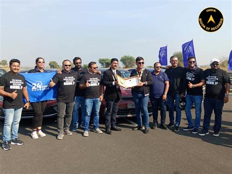 Maximum Fuel Efficiency Over 24 Hours India Book Of Records
