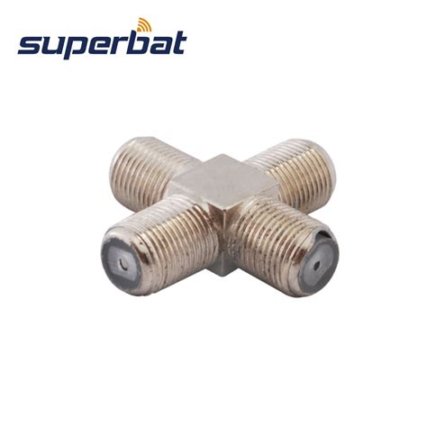 Superbat F Jack To Female Adapter 4 Way Rf Coaxial Grandado