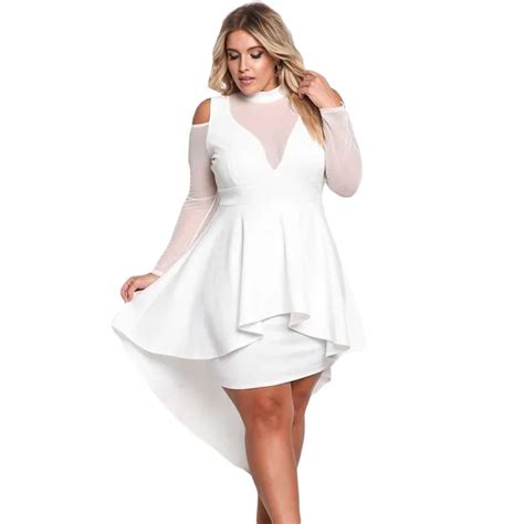 Zmvkgsoa Girls Black White Big Plus Size Dresses Xxxl Peplum Dresses