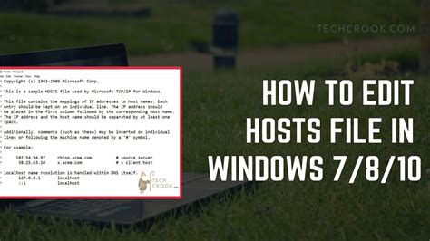 How To Edit Windows Hosts File In Microsoft Windows