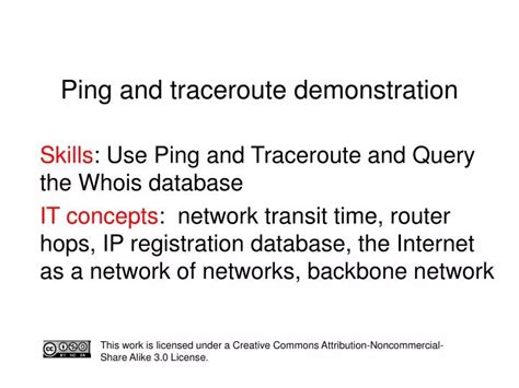 Ppt Ping And Traceroute Demonstration Powerpoint Presentation Free Download Id 794791