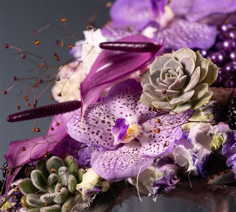 Purple Passion Bridal Bouquet By Pirjo Koppi Floos