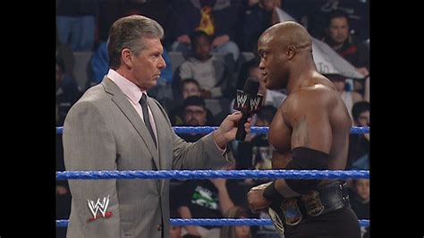 Mr Mcmahon Tries To Buy Out Bobby Lashley Smackdown Mar 02 2007