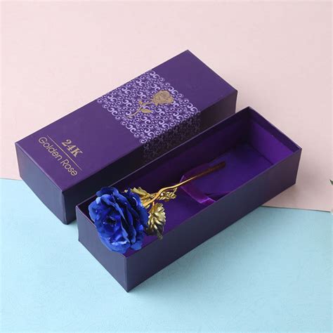 24k Gold Foil Rose Flower Romantic Valentines Day T Idea Etsy