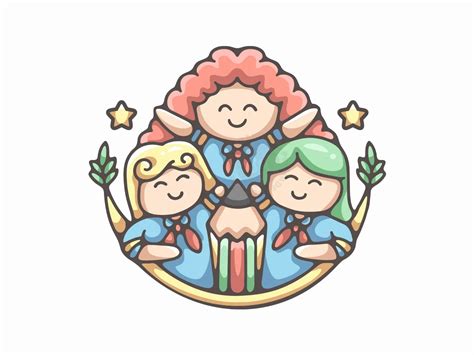 Girl Team School Logo Branition Girl Team School Logo Branition