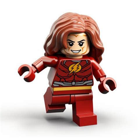 Premium Photo Lego The Flash Minifigure With Dynamic Expressive