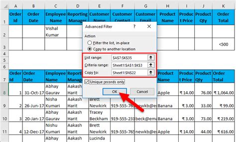 Advanced Filter In Excel Examples How To Use Advanced Filter In Excel