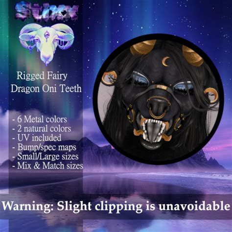 Second Life Marketplace Stixx Fairy Dragon Oni Teeth
