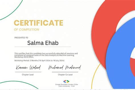 Data Analytics And Machine Learning Workshop By Gdsc Salma Ehab El Sherif Posted On The Topic