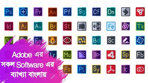 All 55 Adobe Apps Explained In Bangla Adobe All Software Review