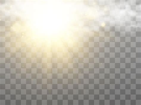 Premium Vector Illustration Of The Sun Shining Through The Clouds