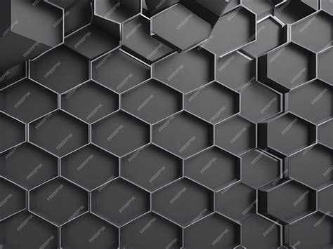 Premium Ai Image Abstract Hexagon Geometric Surface Loop Generate By Ai