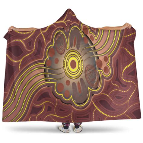 Australia Aboriginal Inspired Blanket Aboriginal Dot Art Vector