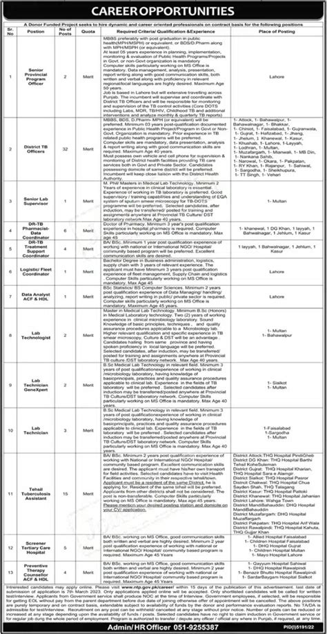 National Tb Control Program Ntp Jobs 2023 Say Job City