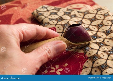 Batik Work With Canting Stock Image Image Of Ethnic 306187795