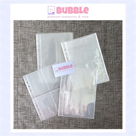 Mua Sheet A5 2 Mặt 6 Lỗ đựng Photocard ảnh Thẻ Bài Album ảnh Binder