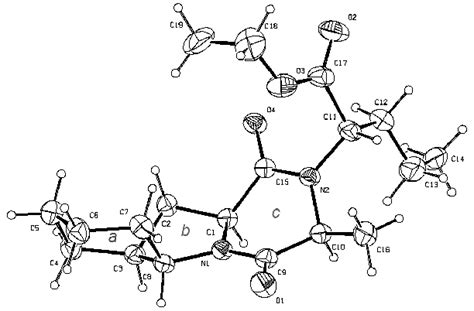 A View Of The Asymmetric Unit Of 1 Showing The Molecule And Atom