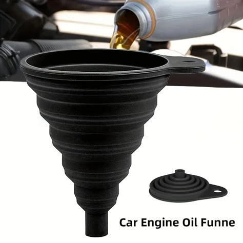 Universal Silicone Engine Funnel Foldable And Portable Auto Fluid