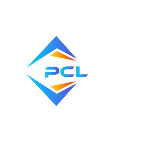 Pcl Abstract Technology Logo Design On White Background Pcl Creative