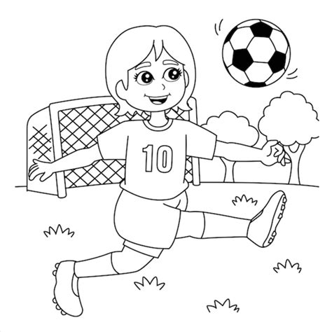 Futbolu severim Boyama Sayfası Boyama Online