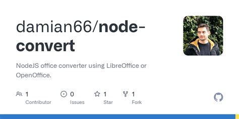 GitHub Damian66 Node Convert NodeJS Office Converter Using LibreOffice Or OpenOffice