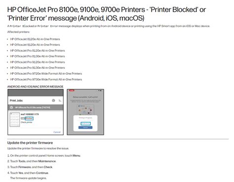 Printer Blocked Or Printer Error Message Hp Support Community 9016466
