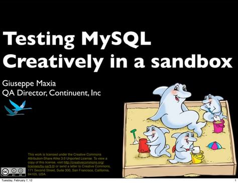 Testing Mysql Creatively In A Sandbox Pdf Databases Computer Software And Applications