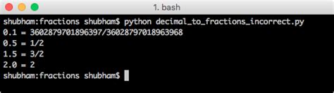 python将小数转为分数 Python分数 灰信网软件开发博客聚合
