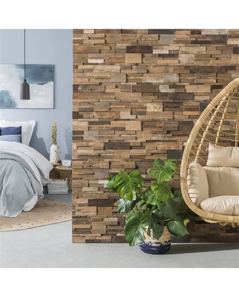 Sumbawa 3d Wooden Cladding Wall Panel