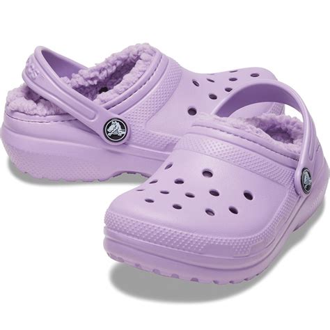Buy Crocs Girls Classic Lined Clogs Orchid