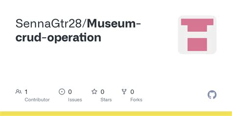 Github Sennagtr28museum Crud Operation