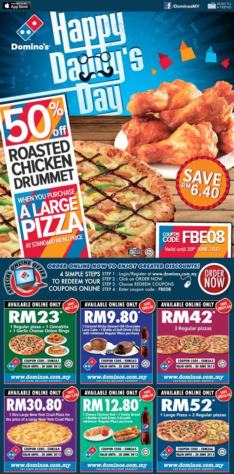 Saupee Dominos Pizza Malaysia Coupons Valid Until 11 August 2013