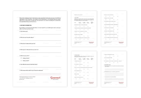 Restaurant Customer Expectation Survey Template Best Templates
